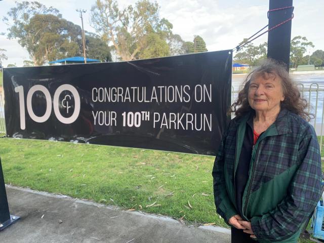 Judy Biggins celebrates 100th parkrun | Limestone Coast Today