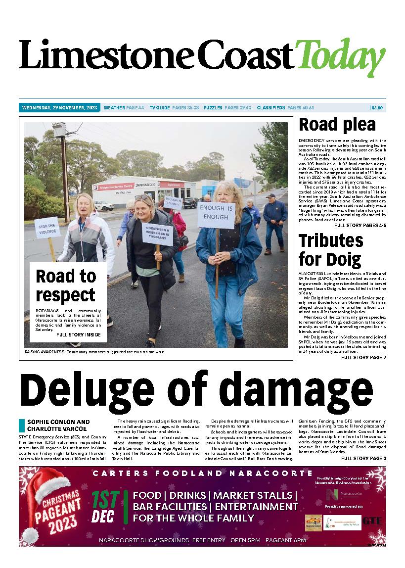 Limestone Coast Today - 29th November 2023 | Limestone Coast Today