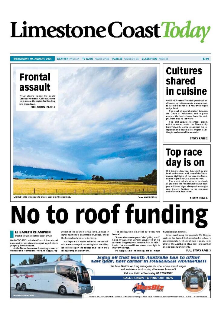 Limestone Coast Today - 10th January 2024 | Limestone Coast Today