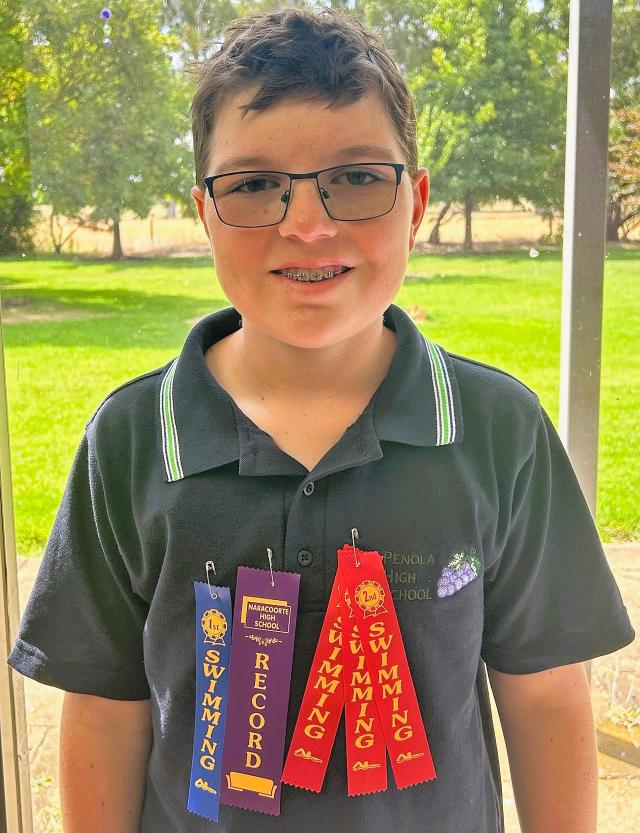 Liam rocks in the pool | Limestone Coast Today