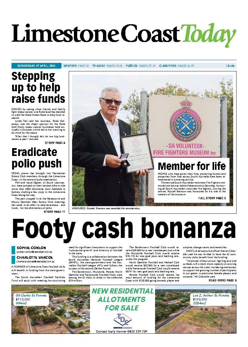 Limestone Coast Today - 17th April 2024 | Limestone Coast Today