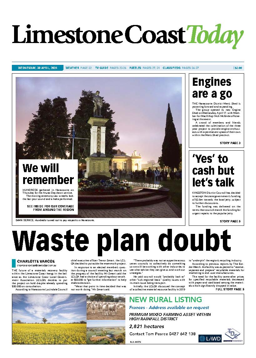 Limestone Coast Today - 1st May 2024 | Limestone Coast Today