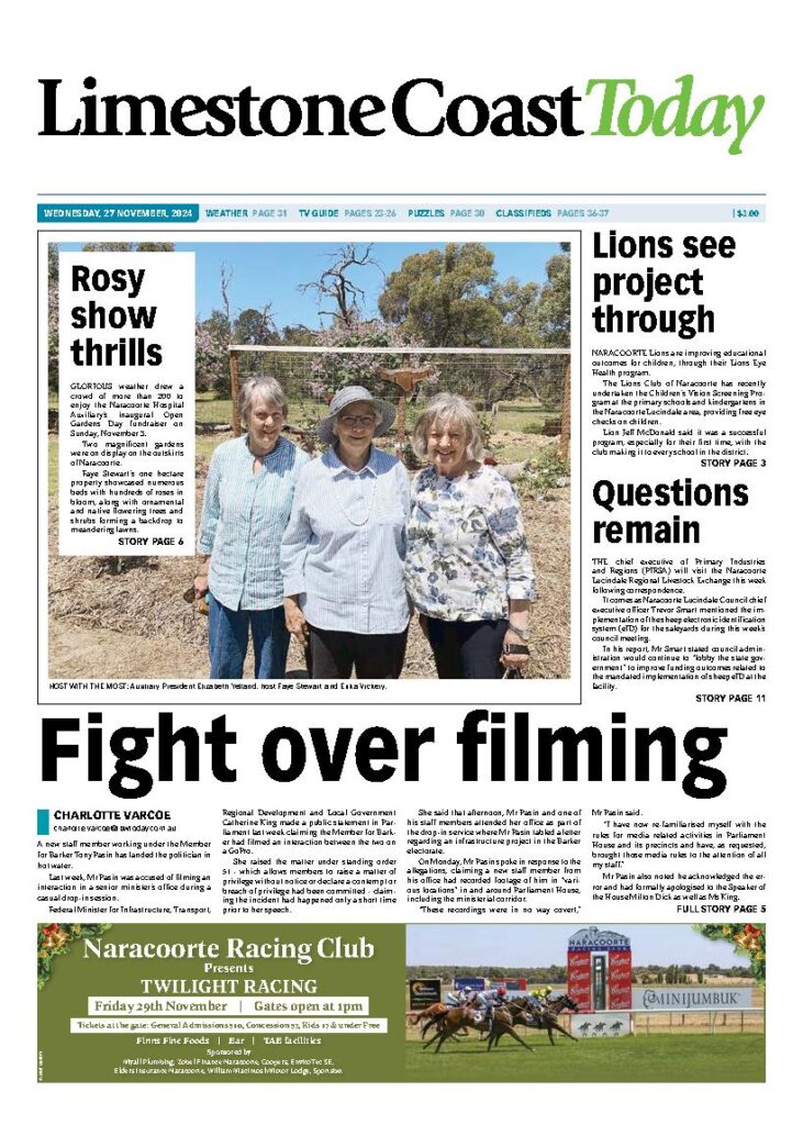 Limestone Coast Today - 27th November 2024 | Limestone Coast Today