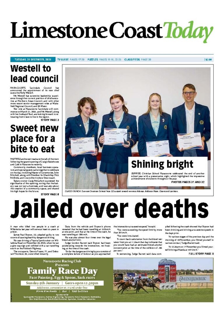 Limestone Coast Today - 1st January 2025 | Limestone Coast Today