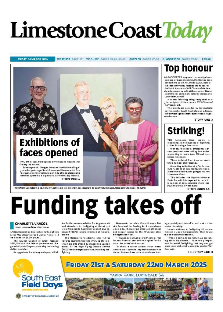 Limestone Coast Today - 14th March 2025 | Limestone Coast Today